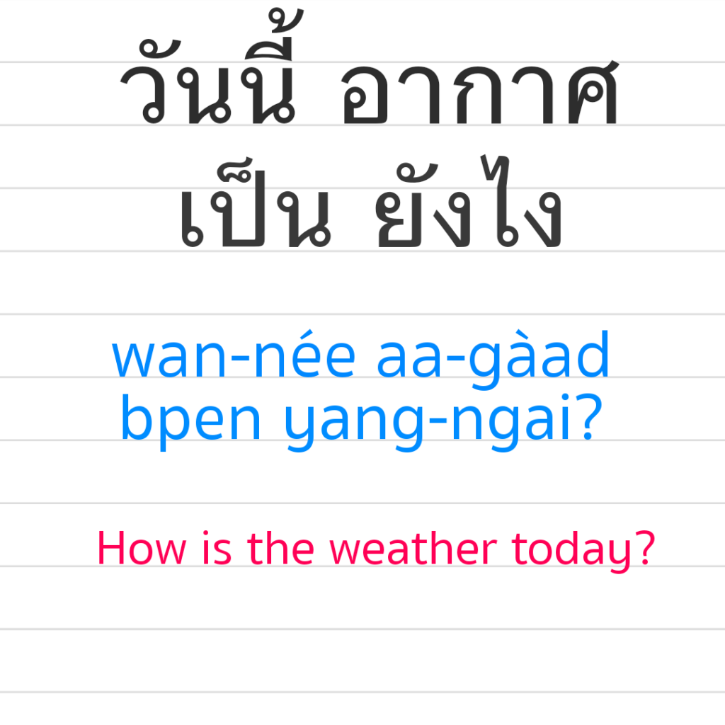Learn Thai Weather-What 's the weather like in Thailand? - SpeakThaiEasy
